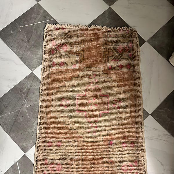 Handmade Runner Rug, Saloon Runner Rug, Wool Turkish Runner Rug ...