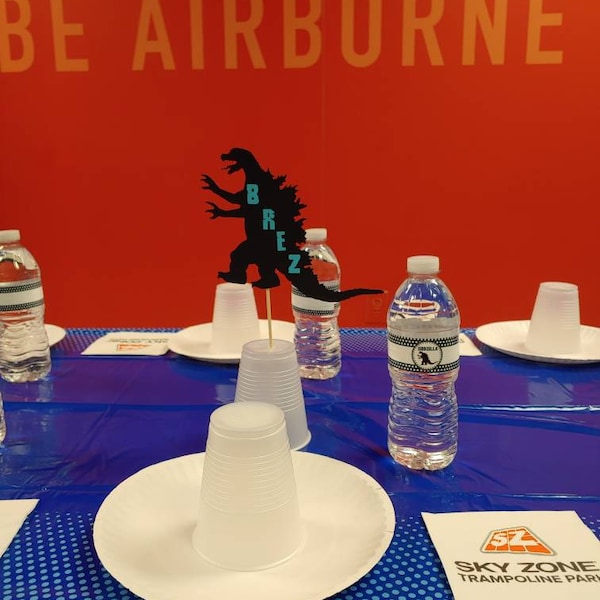 Godzilla Centerpiece Picks/ Godzilla Cake Topper / Dinosaur Party READY ...