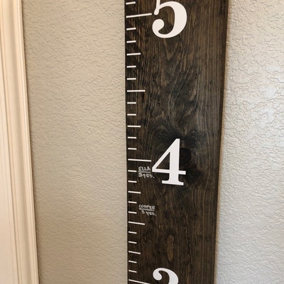 DIY Growth Chart Ruler Vinyl Decal Kit Traditional Style JUMBO s - Etsy