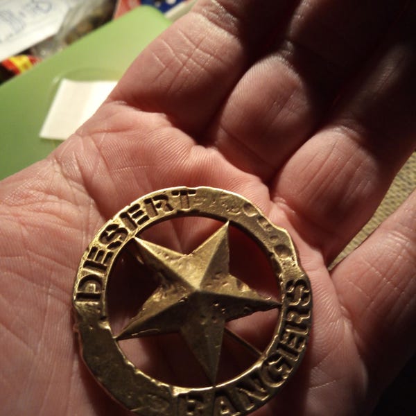 Desert Ranger Badge Brooch - Etsy