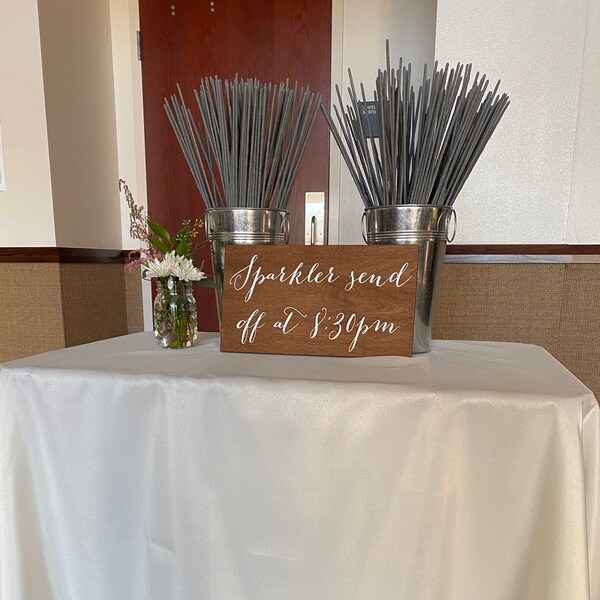 Sparkler Send off Sign, Sparkler Sendoff Sign, Wedding Sparkler Sign ...