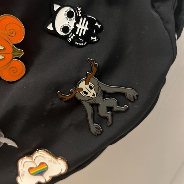 Chupacabra Hard Enamel Pin | Cryptid Enamel Pin for Cryptozoology Merch Fans of Cute Merch ...