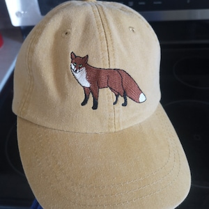 RED FOX HAT Embroidered Wildlife Women Men Mom Dad Baseball Cap Price ...