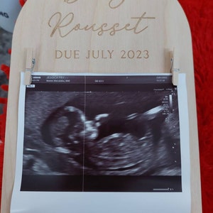 Personalised Pregnancy Announcement Sign Wooden Due Date - Etsy