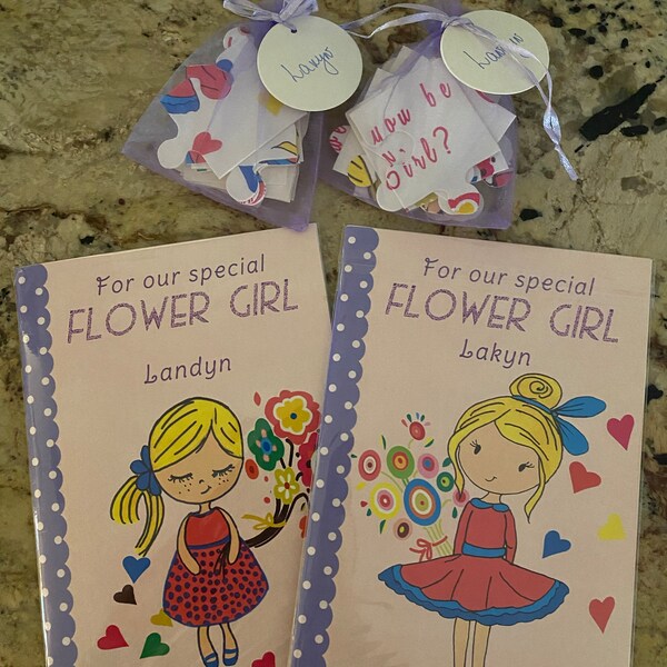 Flower Girl Wedding Activity Book, Flower Girl Wedding Coloring Book ...