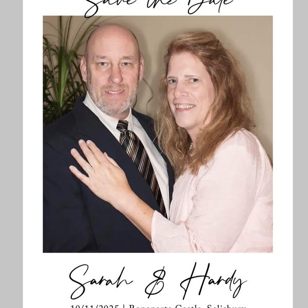 QR Code Photo Magnets With Caption for Save the Dates, Magnet Favors ...