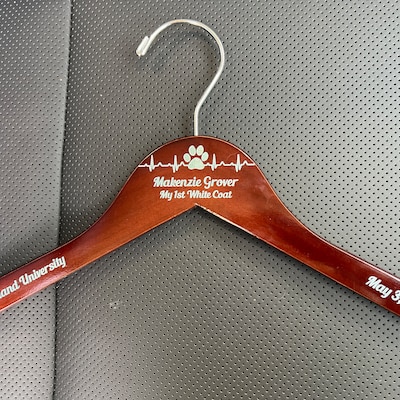 1st White Coat Hanger, Personalized Nurse Practitioner Hanger, Nurse ...