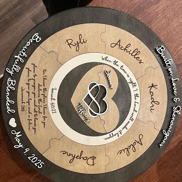 Unity Wedding Puzzle, Blended Family, Unity Alternative, Wedding ...