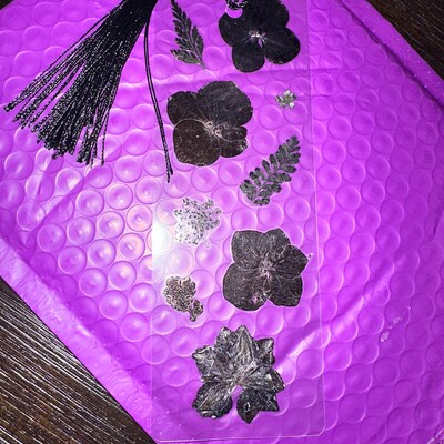 Laminated Bloody Acrylic Paint Bookmark Customizable Red and Black ...