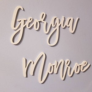 12 Wide Laser Cut Name Sign / Custom Script Name / Gifts - Etsy
