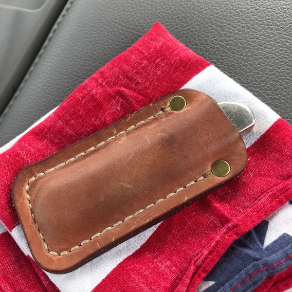 Leather EDC Pocket Knife Slip - Build Your Own - Pick Your Leather ...