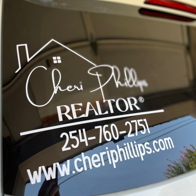 Custom QR Code Decal Realtor Decal KW Real Estate Agent Decal KW Decal ...