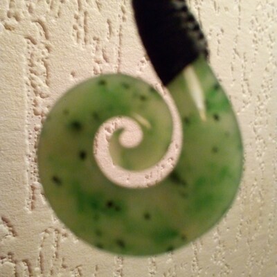 Jade Medium Twist Necklace Australian Black Jade - Etsy