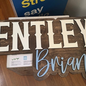 Stacked Names for Nursery Wooden Letters Name Sign Nursery - Etsy