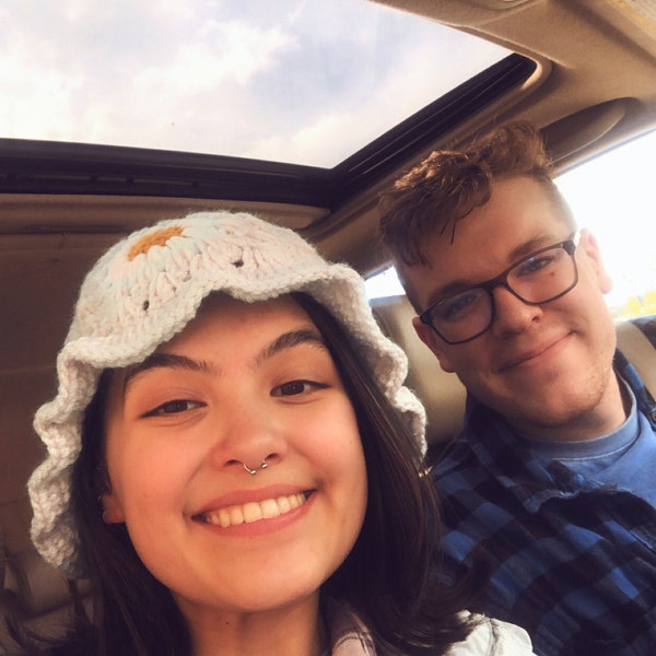 Neon Skulls Crochet Bucket Hat, Bucket Hat, Halloween, Emo, Uv Reactive ...