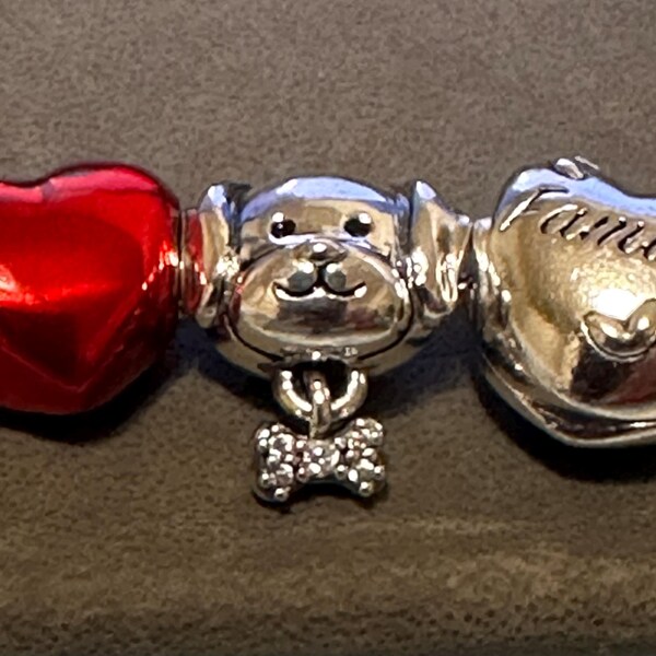 Authentic Pandora Bracelets, Pandora Silver OPEN BANGLE With Silicone ...