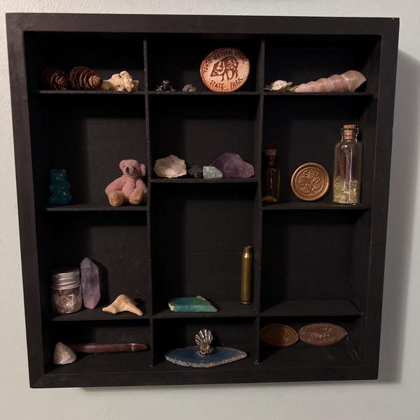 Shelf Curiosity Cabinet Printer Tray Letterbox Display, Rock Display ...