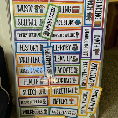 Farmhouse Schedule Cards Bundle 1 Classroom Decor Modern Farmhouse ...