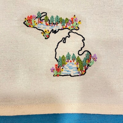 Michigan State Embroidery Pattern Instant Digital Download PDF ...