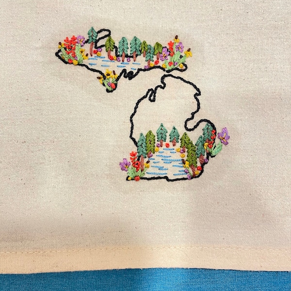 Michigan State Embroidery Pattern - Instant Digital Download -PDF ...