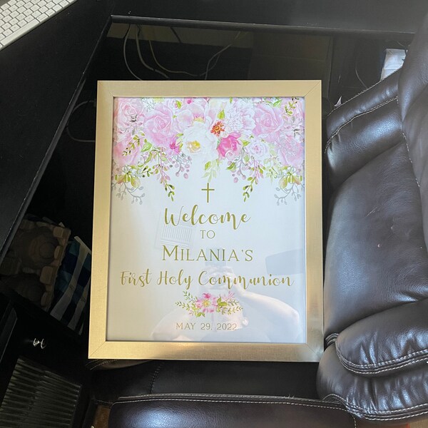 Table Number Template, Printable Table Numbers, First Communion ...