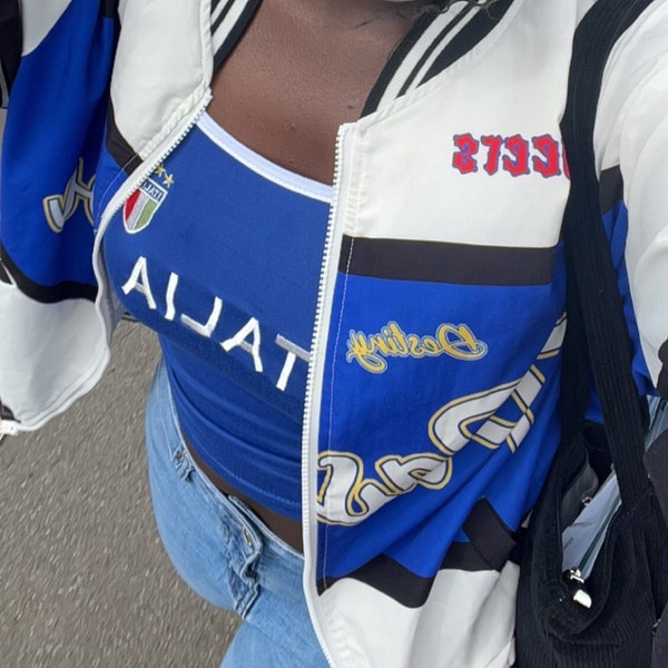 Y2K Italy Italia Tank Top Y2K 2000s 90s Summer Soccer Football Festival ...