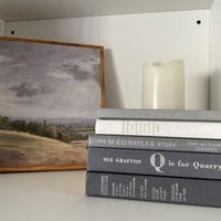 White Book Stack, White Shelf Aesthetic, White Themed Books, Ivory ...