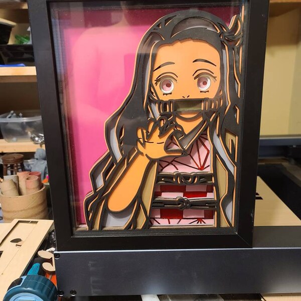 Girl Anime Layered V2 Cartoon SVG Vector Laser Cut Multilayer - Etsy