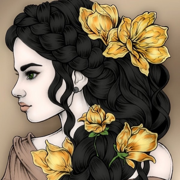 Chaplet | Mariola Budek - Premium Coloring Page | Printable Adult ...