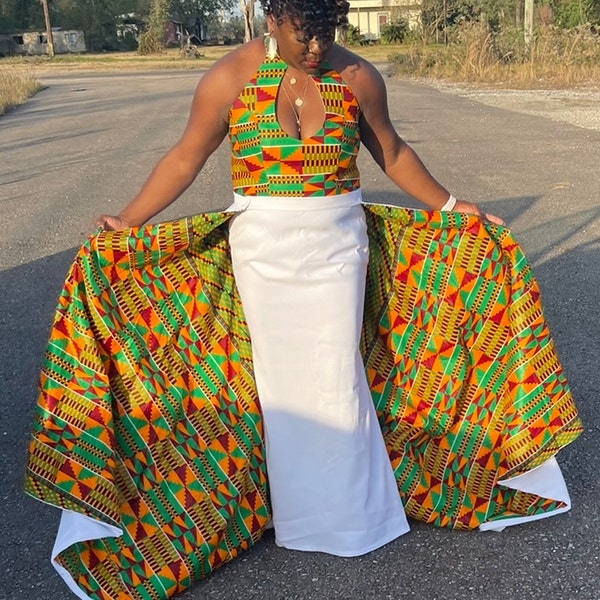 Black Long Prom Dress With Appliquéd and Mesh Sleeves /african Party ...