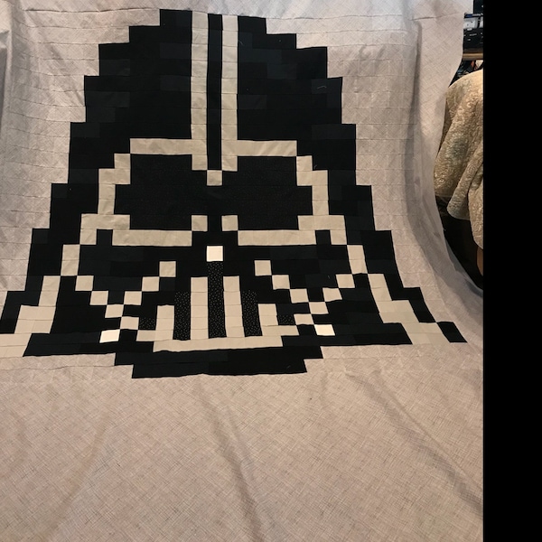 The Dark Side Quilt Pattern! an Unofficial Darth Vader/star Wars Modern Quilting Pattern! - Etsy