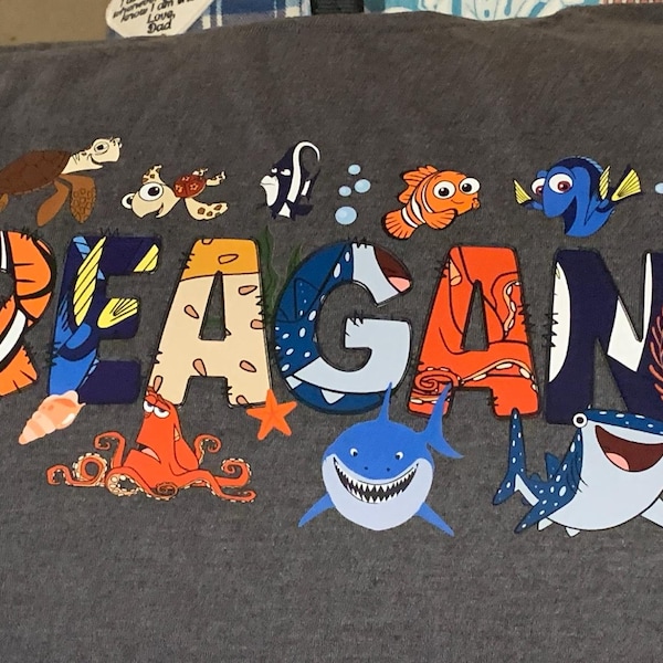 Custom Nemo Name HTV and Sublimation Image Transfer - Etsy