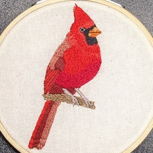 Bird Embroidery Pattern Thread Painting Tutorial Splendid Fairywren ...