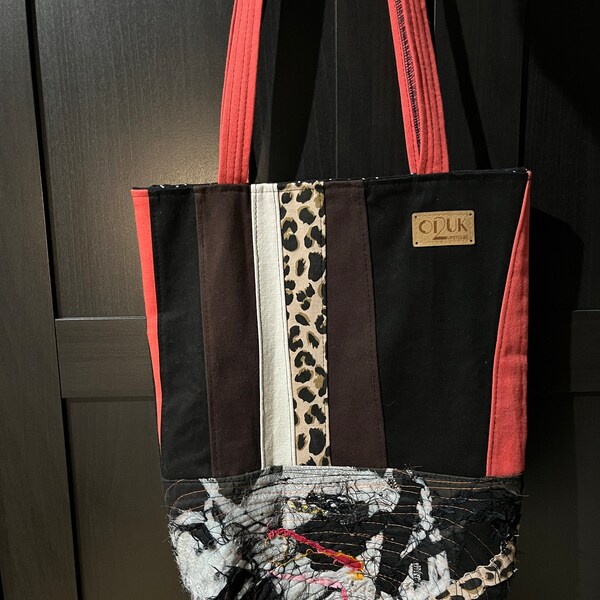 Upcycled Backpack, Sustainable Fabric Backpack, Medium-small Round ...