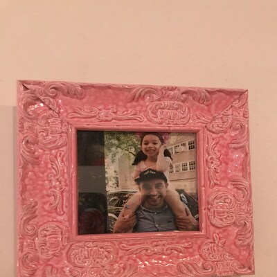 Ornate Pink Picture Frame Nursery Decor Shabby Chic Frames - Etsy