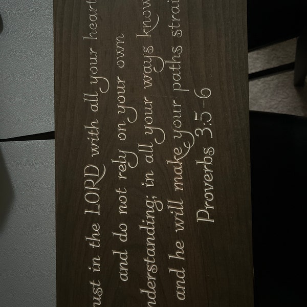 Bible Verse Wall Art Wood Sign Custom Christian Wall Art Scripture ...