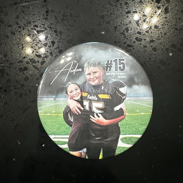 Football Team Custom Photo Pins - Etsy