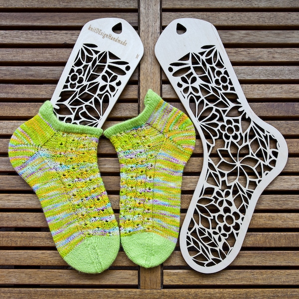 Sock Blockers, Wooden Sock Form, Sock Stretcher, Blocking Hand Knitted ...