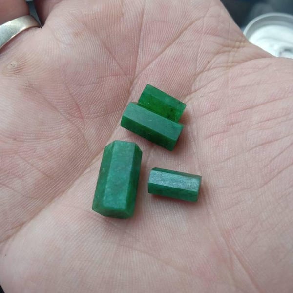 Natural Zambian Emerald Tear Drops Shape Beads, AAA+ Quality, Emerald ...