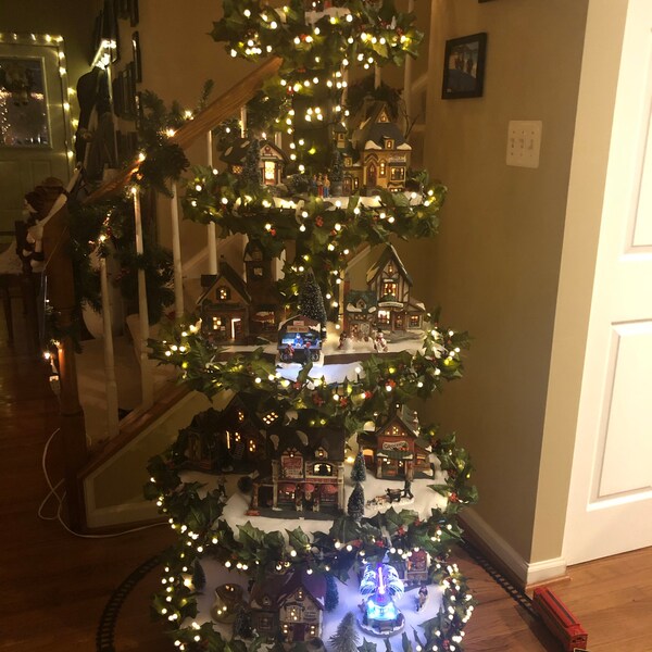 Christmas Village Display Tree - Plans - Etsy