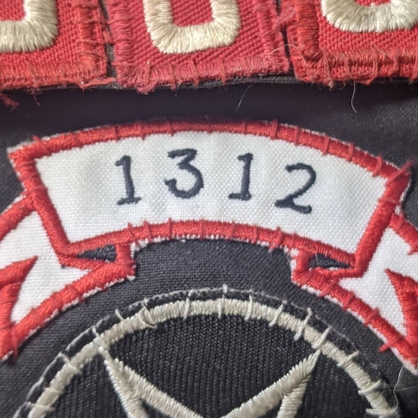 1312 Sew on Embroidered Patch - Etsy