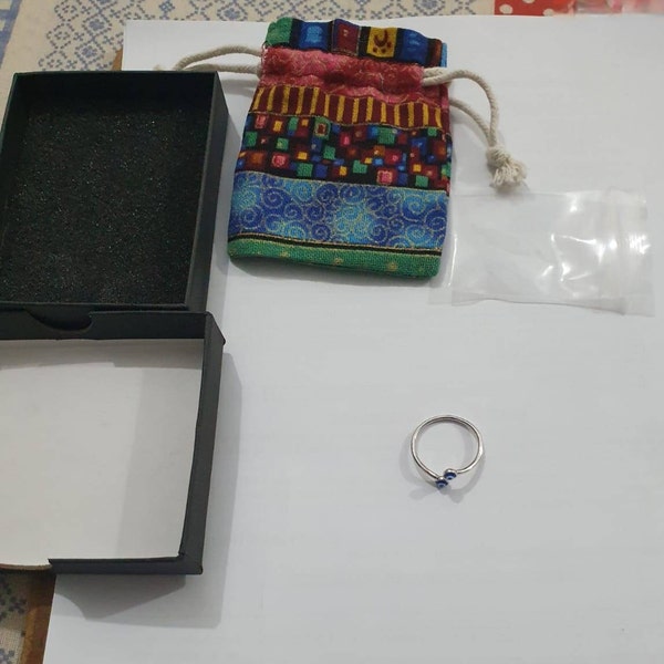 PERIMADE Evil Eye Nazar Bypass Ring • Turkish Blue Eye Stacking Ring ...