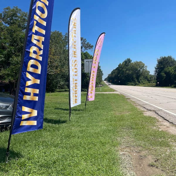 14ft Tall Feather Flags, Custom Flags, Feather, Banner, Banner Flag ...