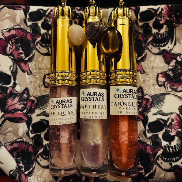 Rose Quartz Strawberry Lip Gloss - Etsy