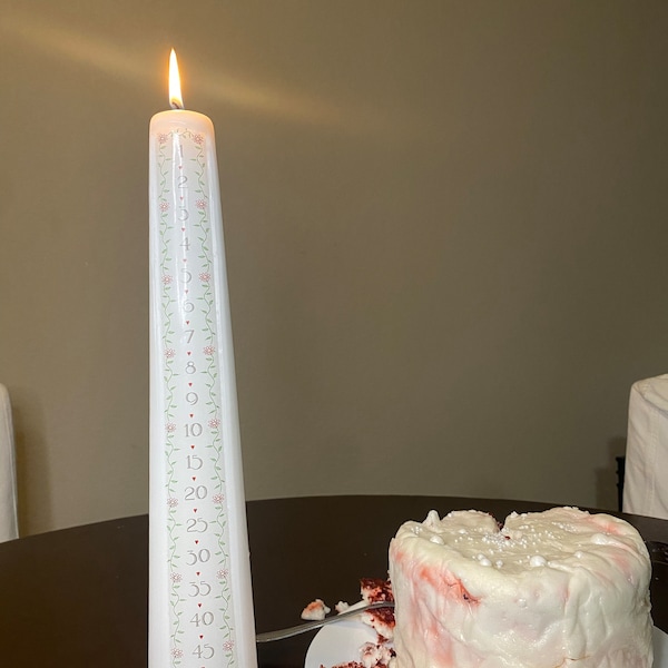 Birthday Countdown Candle, 1-21 Years Traditional Style - Etsy