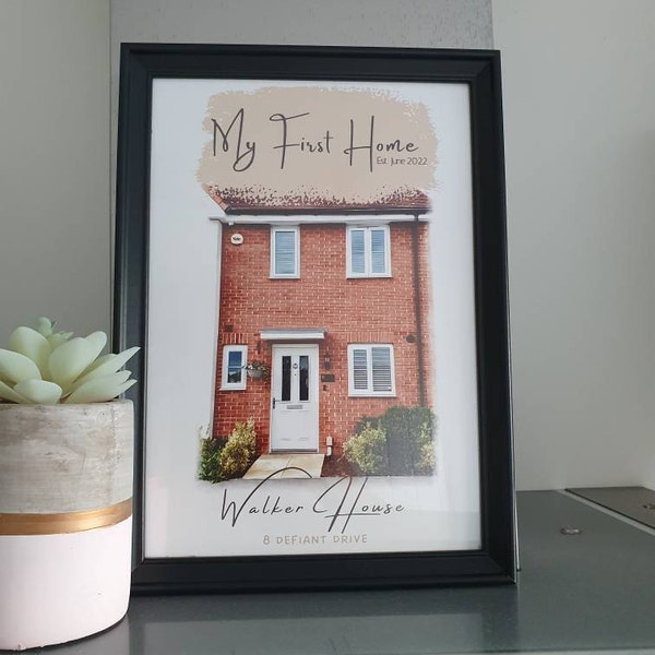 Personalised our Home House Print - Etsy