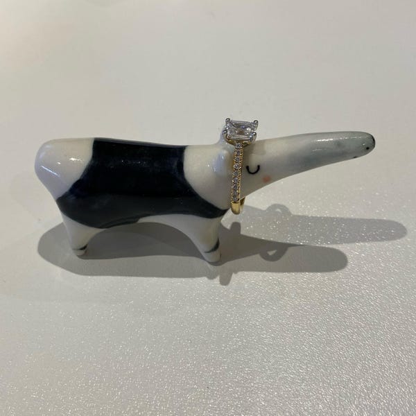 Ceramic Standing Capybara Ring Holder Totem Ornament - Etsy
