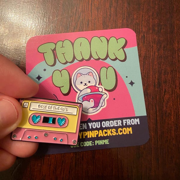 Enamel Pin Cassette Tape Retro Custom Pins for Jackets Backpacks and ...