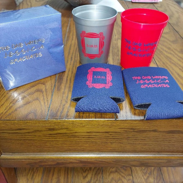 Friends Birthday Cups, Friends Theme Party, Friends Cups, Friends ...