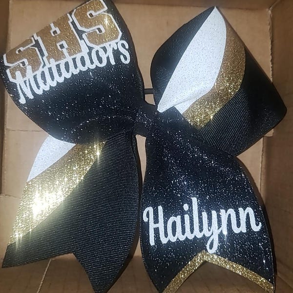 Custom Cheer Bow in Your Team Colors, Great Gameday Cheer Bow ...